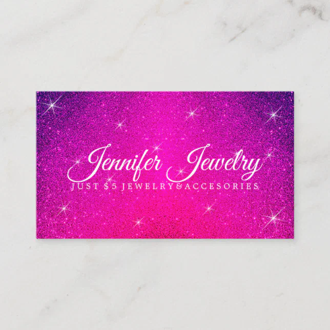 Sparkle Purple Business Card | Zazzle