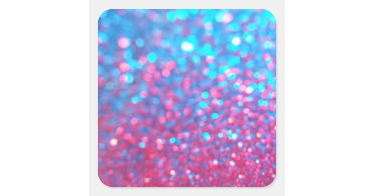 Sparkle Square Sticker | Zazzle