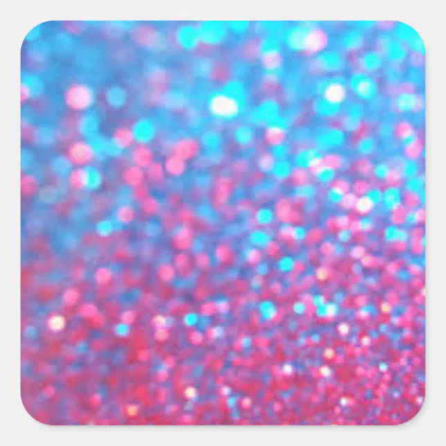 Sparkle Square Sticker | Zazzle