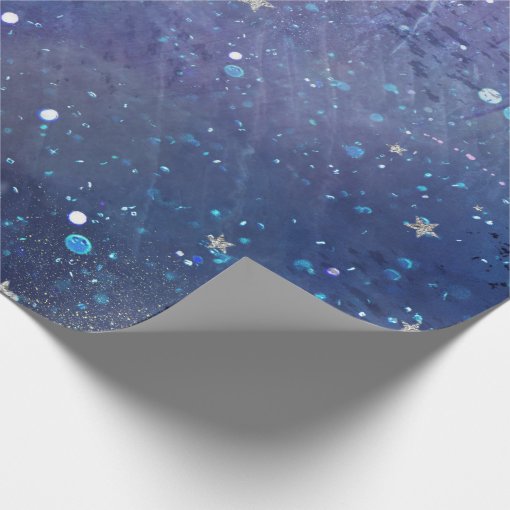 Sparkle Starry Night Wrapping Paper Roll | Zazzle