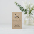 Sparkle Tooth Logo | Dental Tools Business Card | Zazzle