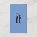 Sparkle Tooth Logo | Dental Tools Business Card | Zazzle