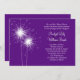 Sparkler Purple Wedding Invitation | Zazzle