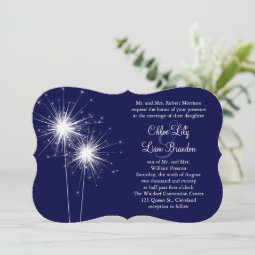 Sparkler Wedding Invitation 2 | Zazzle