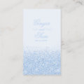 Sparkling Blue Glitter Wedding Registry Card | Zazzle
