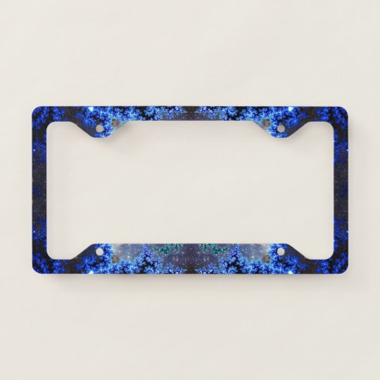 Sparkling Blue License Plate Frame | Zazzle.com