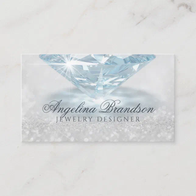 Sparkling Diamond Jeweler Jewelry Designer Card | Zazzle