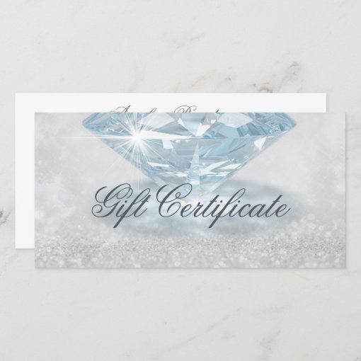 Sparkling Diamond Jewelry Designer Gift Card | Zazzle