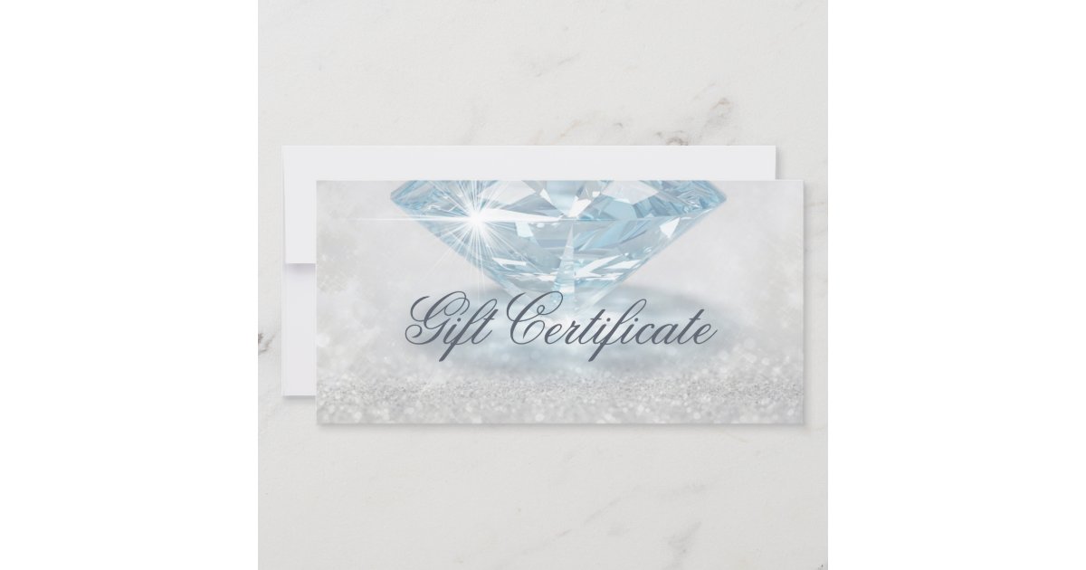 Sparkling Diamond Jewelry Designer Gift Card | Zazzle