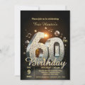 Sparkling Disco Dance 60th Birthday Celebration Invitation | Zazzle