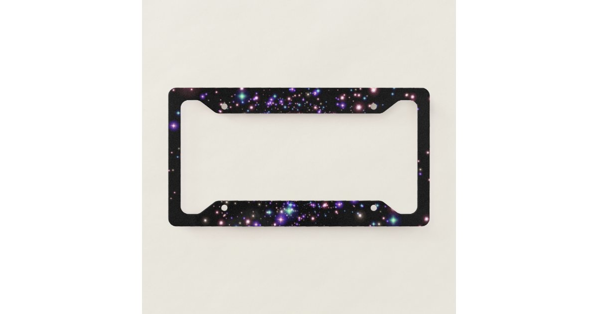 Sparkling Galaxy License Plate Frame | Zazzle