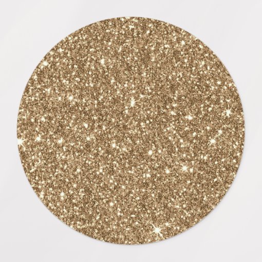 Sparkling glitter print labels | Zazzle
