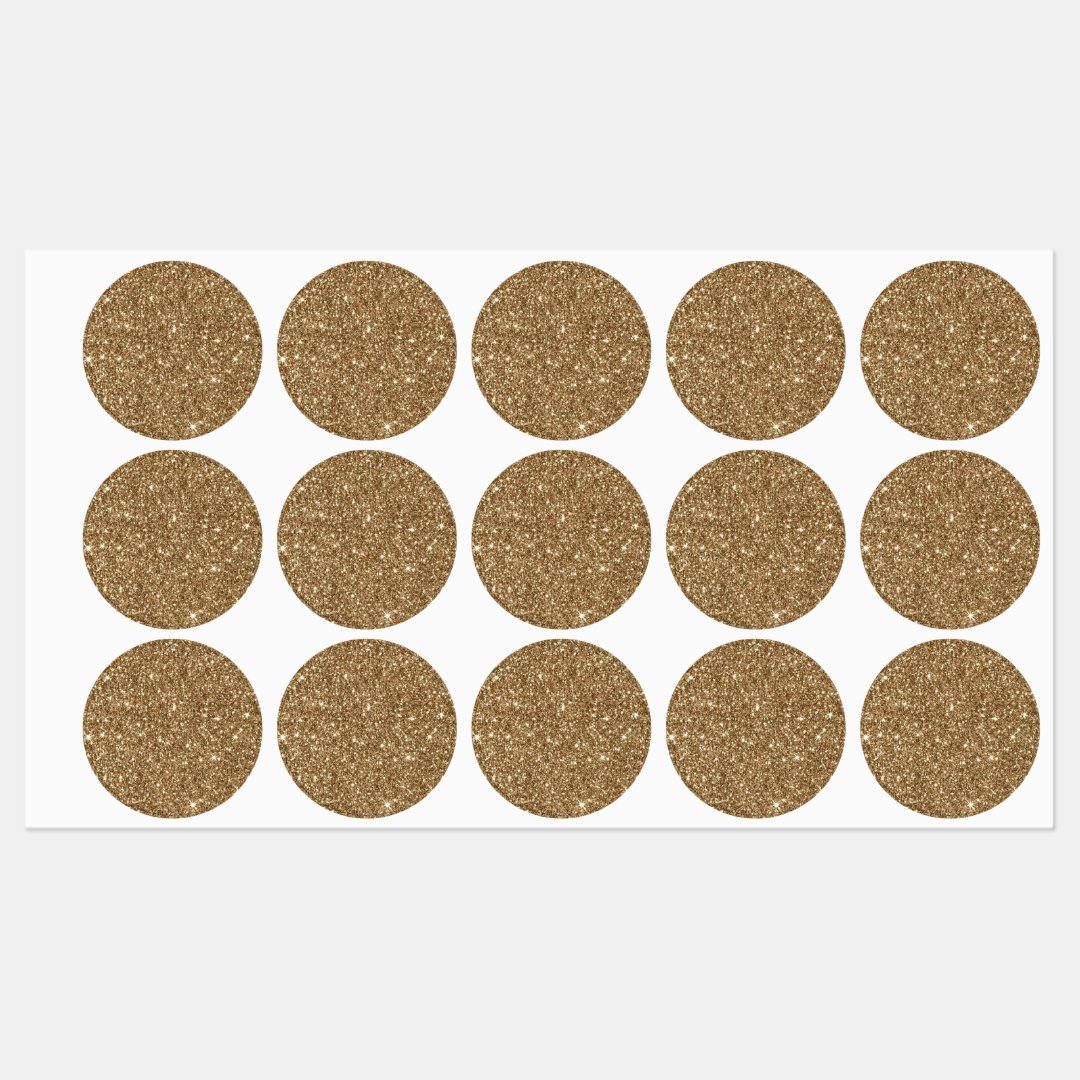 Sparkling glitter print labels | Zazzle
