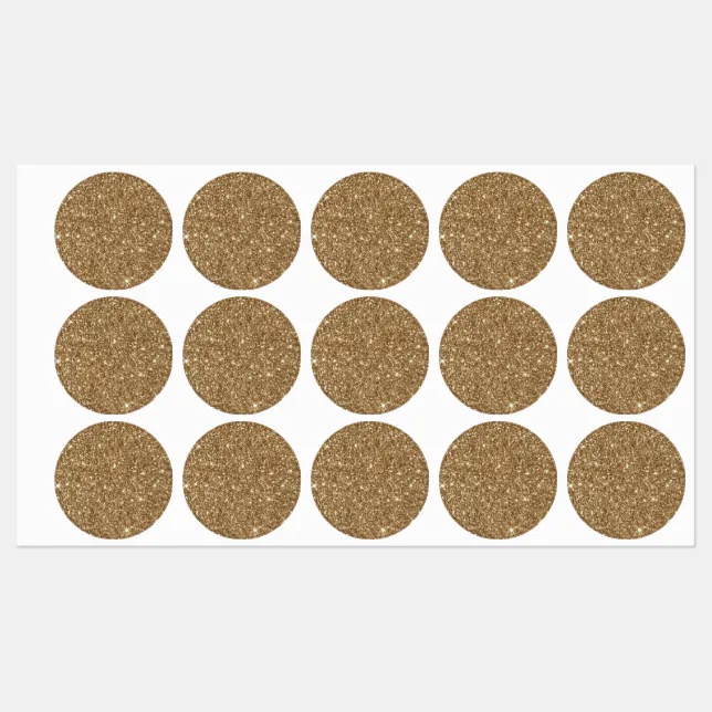 Sparkling glitter print labels | Zazzle