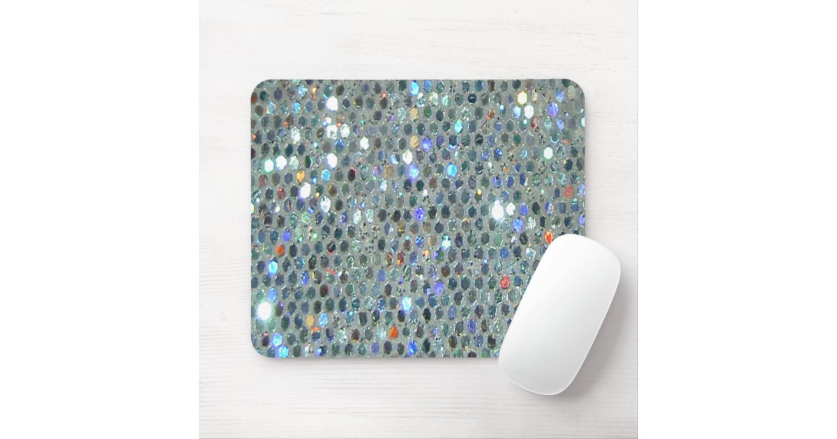 Sparkling Glittery Glitzy Bling Mouse Pad | Zazzle