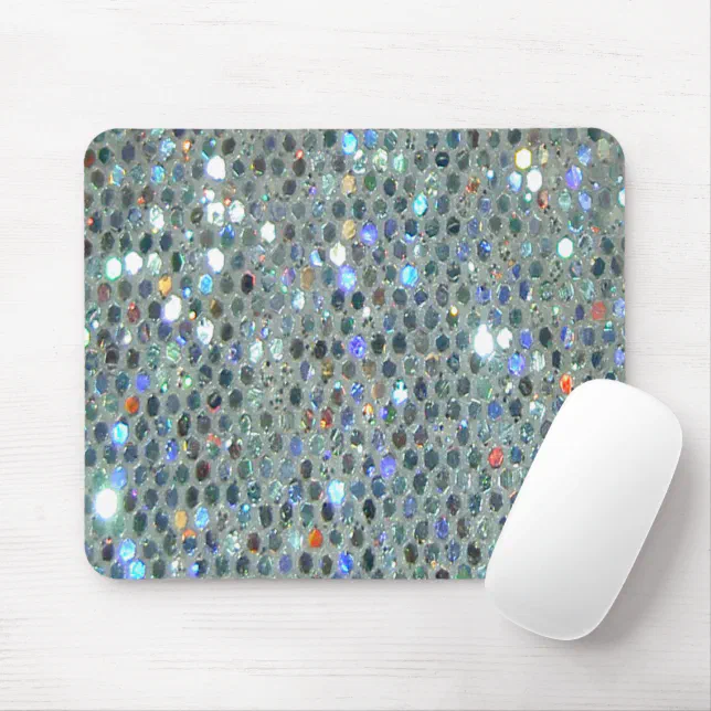 Sparkling Glittery Glitzy Bling Mouse Pad | Zazzle