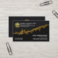 Sparkling Gold Stock Exchange Graph Financial Business Card | Zazzle