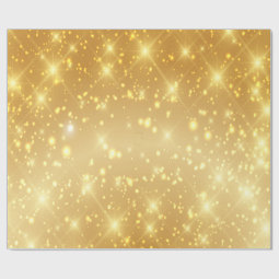Sparkling Gold Wrapping Paper | Zazzle