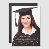 Sparkling Lights Photo Graduation Thank You | Zazzle