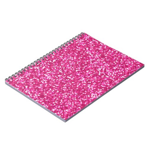 Sparkling Pink Glitter Notebook | Zazzle