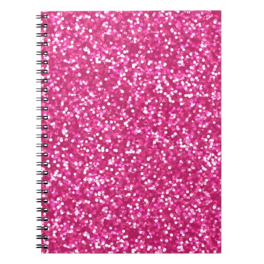 Sparkling Pink Glitter Notebook | Zazzle.com
