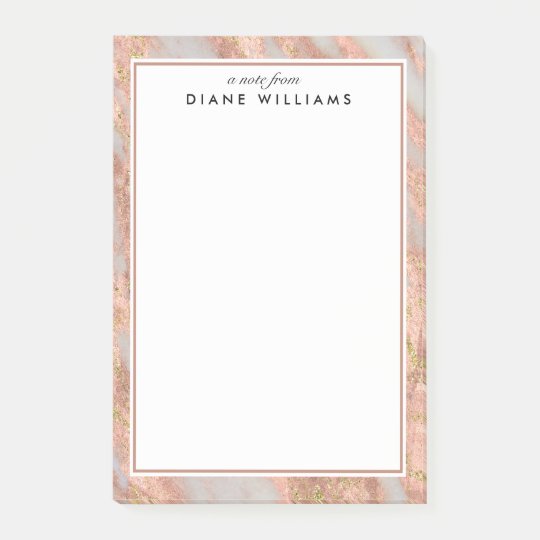 Sparkling Pink Marble Abstract Pattern Post-it Notes | Zazzle.com