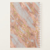 Sparkling Pink Marble Abstract with Name Planner | Zazzle