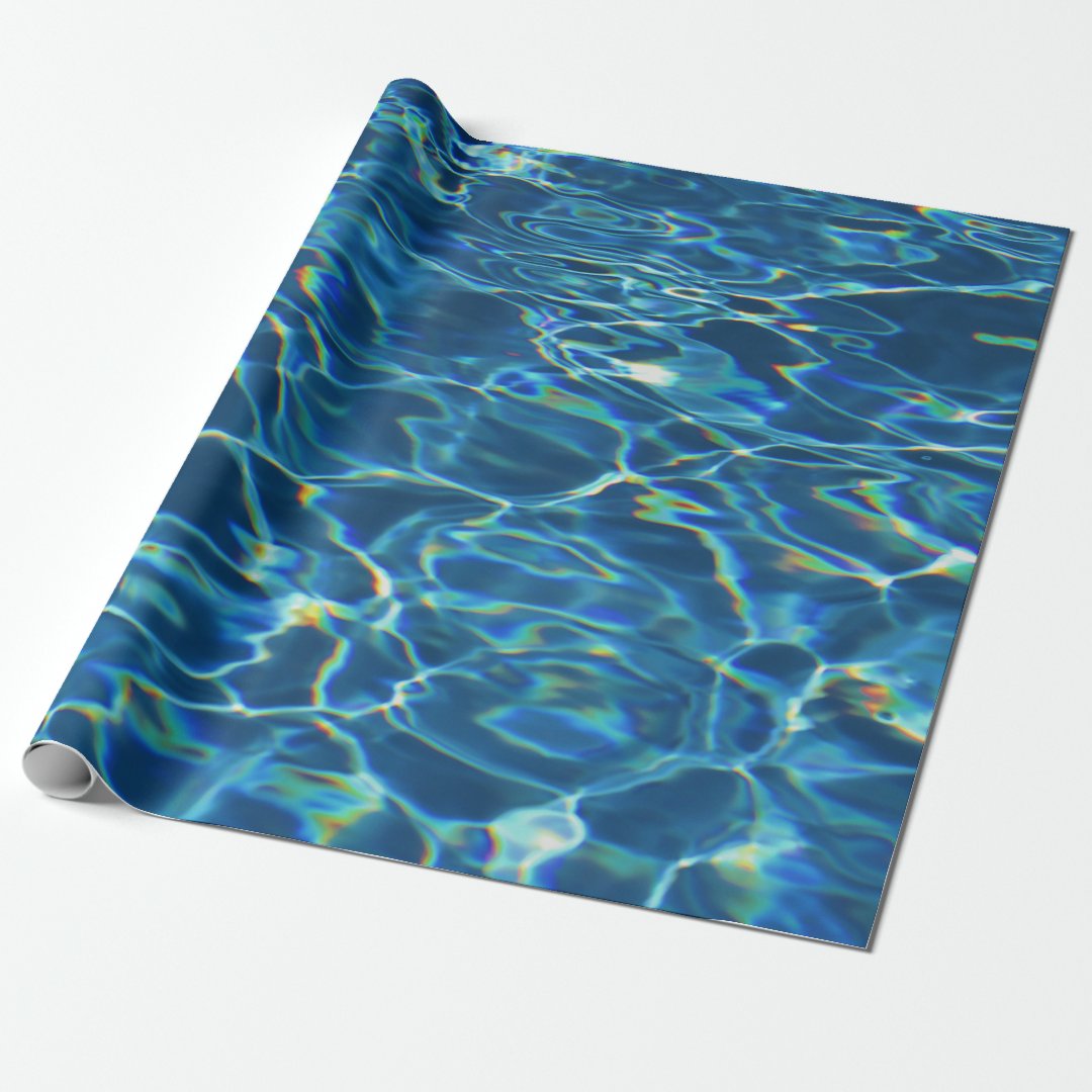 Sparkling Pool Water Wrapping Paper | Zazzle