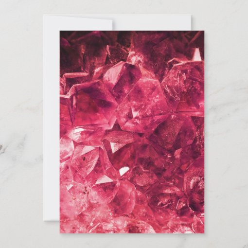 Sparkling Ruby Red Gemstone Birthday Party Invitation | Zazzle