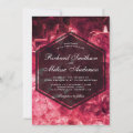Sparkling Ruby Red Gemstone Wedding Invitation | Zazzle