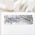Sparkling Snow and Ice Winter Return Address Label | Zazzle