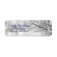 Sparkling Snow and Ice Winter Return Address Label | Zazzle