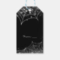 Sparkling Spiderwebs Halloween Party Favor Gift Tags | Zazzle