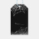 Sparkling Spiderwebs Halloween Party Favor Gift Tags | Zazzle