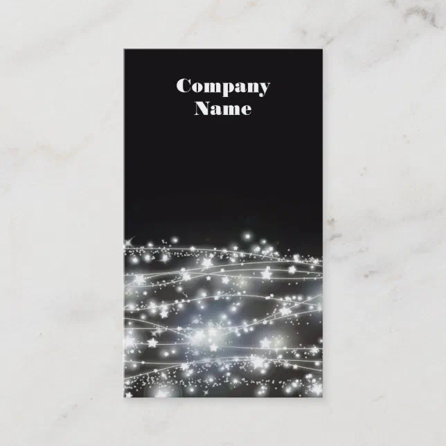 Sparkling Stars Business Card | Zazzle