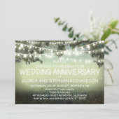 sparkling string lights wedding anniversary INVITE | Zazzle