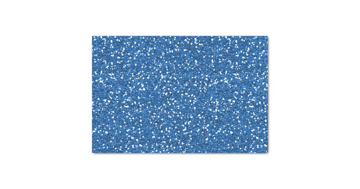 Sparkly Blue Glitter Tissue Paper | Zazzle