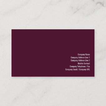 Sparkly Credit Card Maroon Business Card | Zazzle
