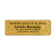 Sparkly Gold Elegant RSVP Return Address Labels | Zazzle