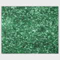 Sparkly Green Holiday Christmas Glitter Wrapping Paper | Zazzle