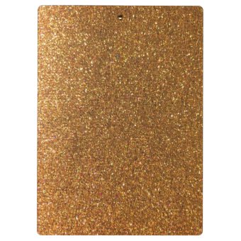 Sparkly Luxury Gold Glitter Teachers Classroom Clipboard | Zazzle