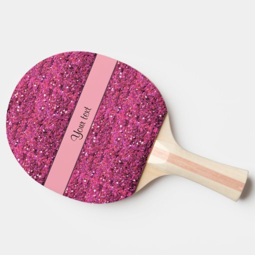 Sparkly Pink Glitter Ping Pong Paddle | Zazzle