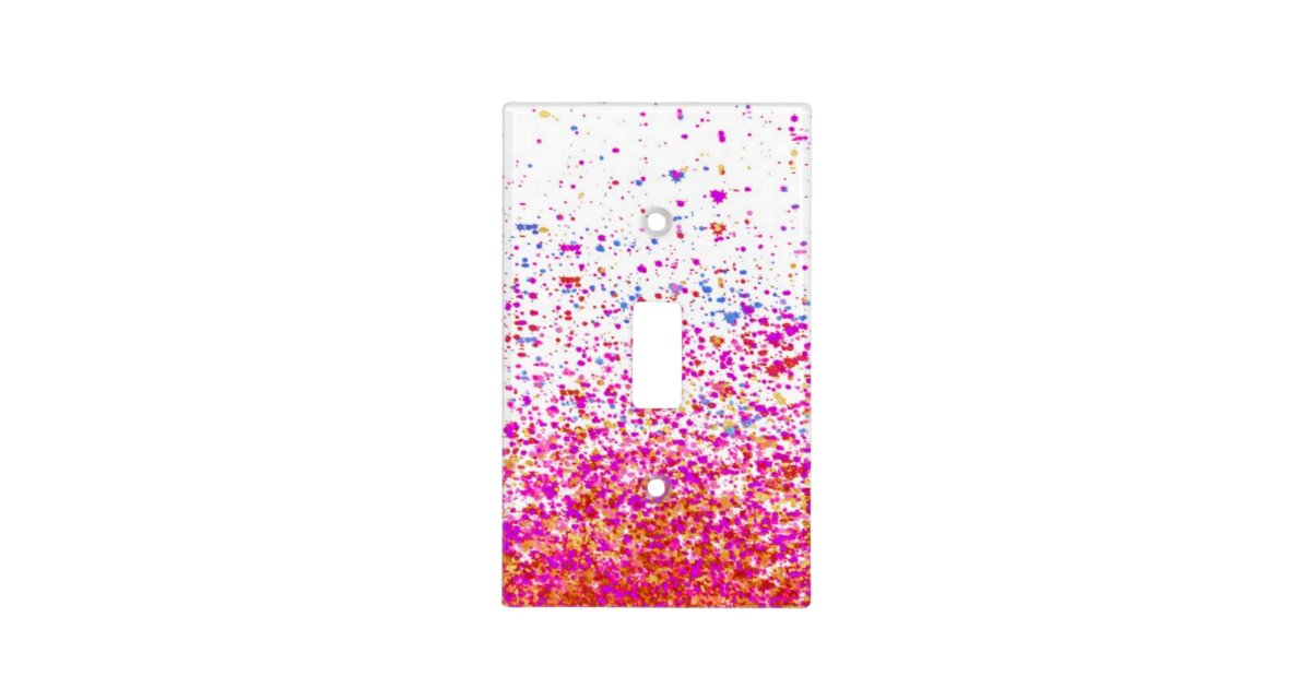 sparkly pink light switch cover | Zazzle