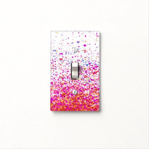 sparkly pink light switch cover | Zazzle