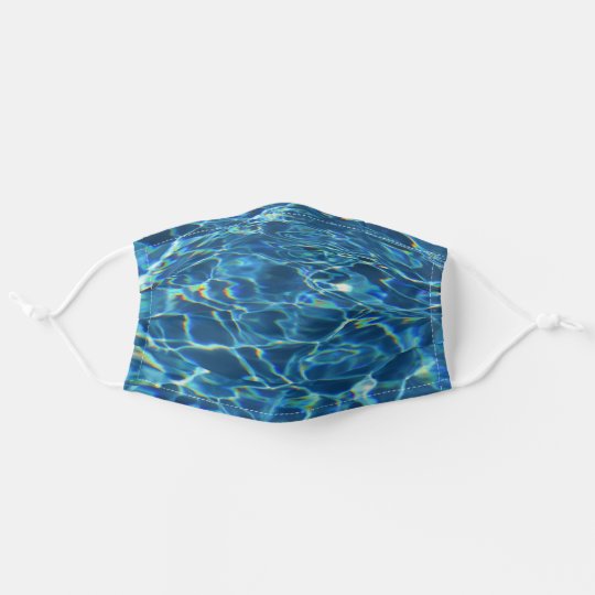 Sparkly Pool Water Adult Cloth Face Mask | Zazzle.com