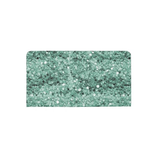 Sparkly Teal Glitter Checkbook Cover | Zazzle