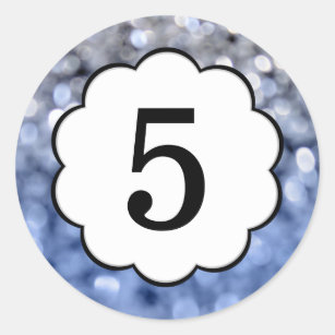 Number Five Stickers | Zazzle