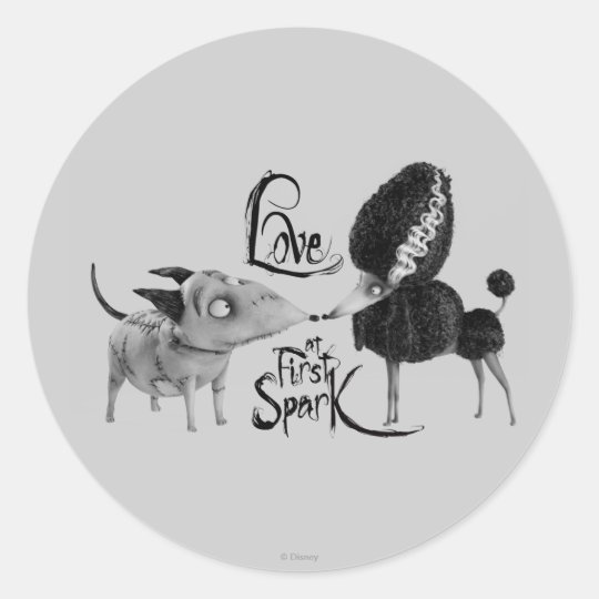 Sparky and Persephone: Love at First Spark Classic Round Sticker ...