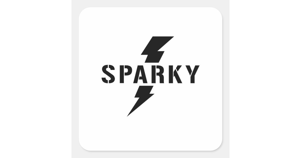 Sparky Electrician Sticker | Zazzle
