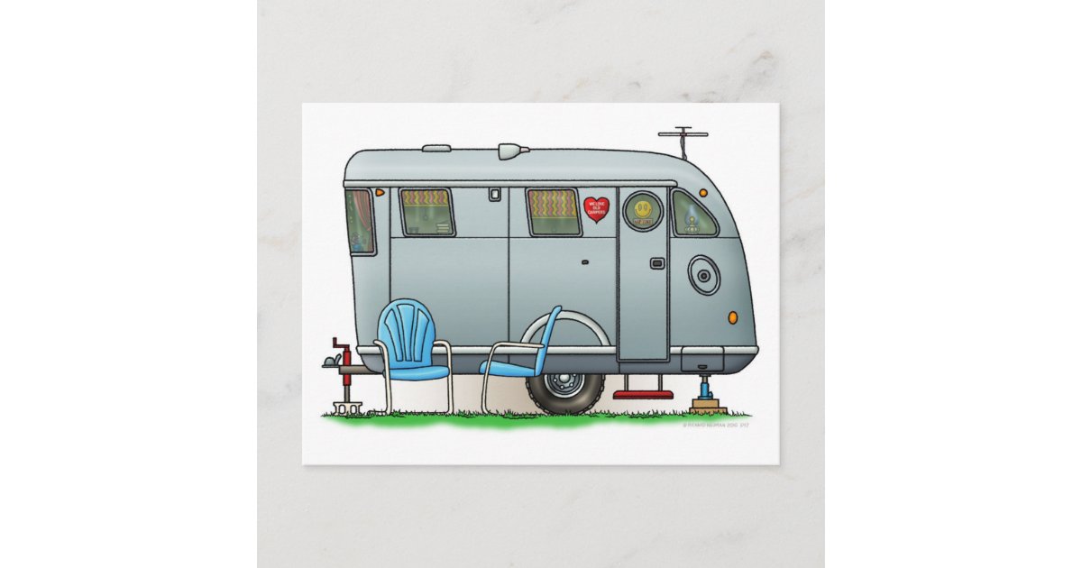 Spartan Camper Trailer RV Postcard | Zazzle